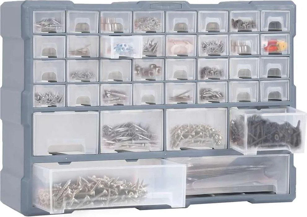 Organizér se 38 zásuvkami 52 x 16 x 37,5 cm 147578