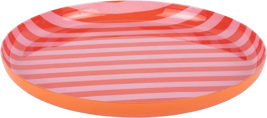 Oranžový/světle růžový železný talíř ø 22 cm Animado – PT LIVING