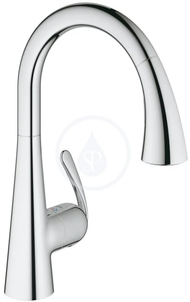 GROHE - Zedra Páková dřezová baterie, chrom 32294001