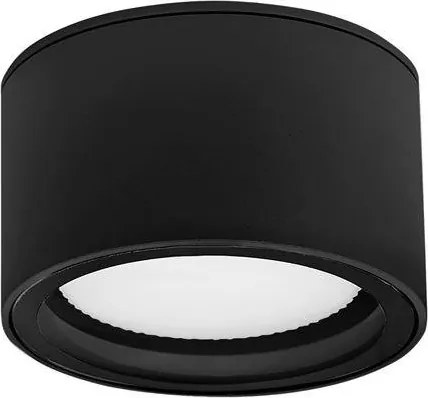 NV 752461 Venkovní stropní svítidlo FOCUS černý hliník skleněný difuzor LED GX53 7W 3000K 220-240V 77st. IP54 - NOVA LUCE
