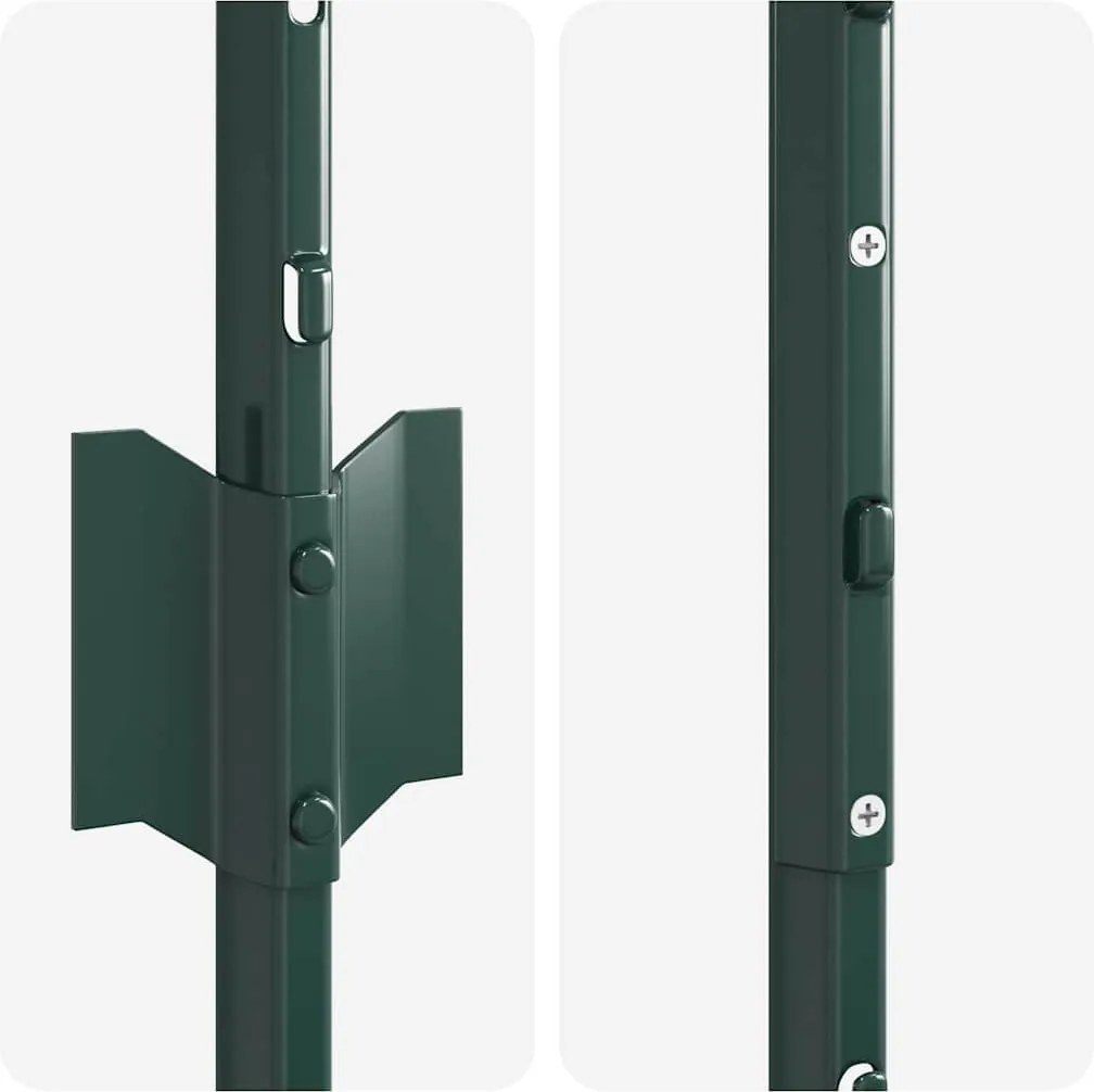 Zabudovaný plotový sloupek 44 ks Zelená 140 cm 3335919
