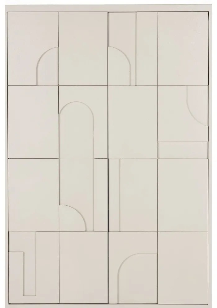 Světle šedá skříňka 70x140x40 cm Funk – White Label