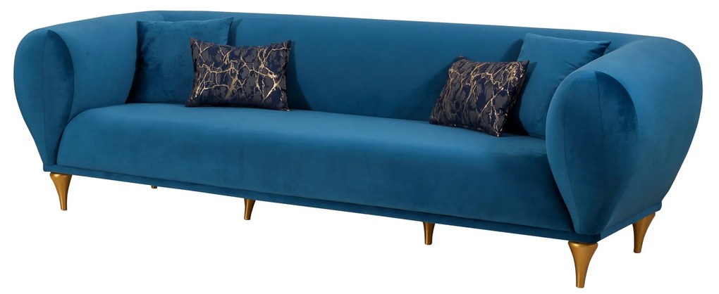 Hanah Home Třímístná pohovka MEBLON modrá 867UNQ1552
