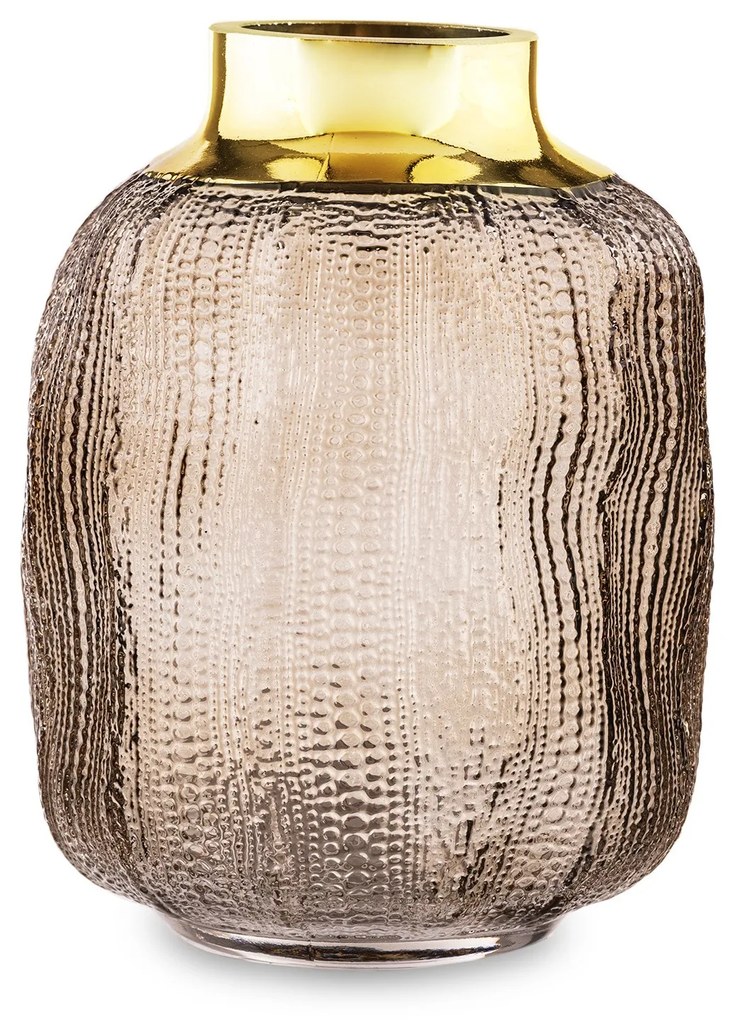 Atypická váza se zlatým hrdlem 19 cm 143856