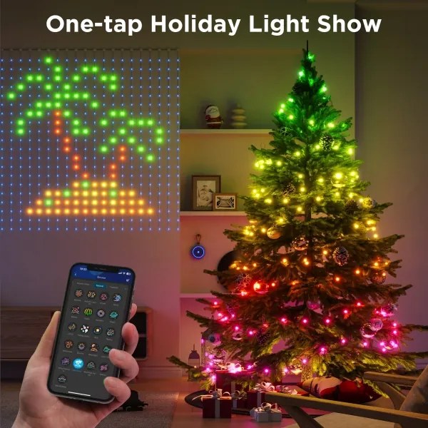 Govee - LED RGB Stmívatelný dekorační řetěz LED/15W/230V IP65 Wi-Fi