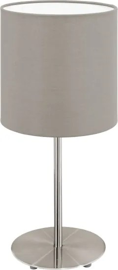 Eglo 54745 - Stolní lampa ANADIA 1xE14/40W/230V taupe/matný chrom