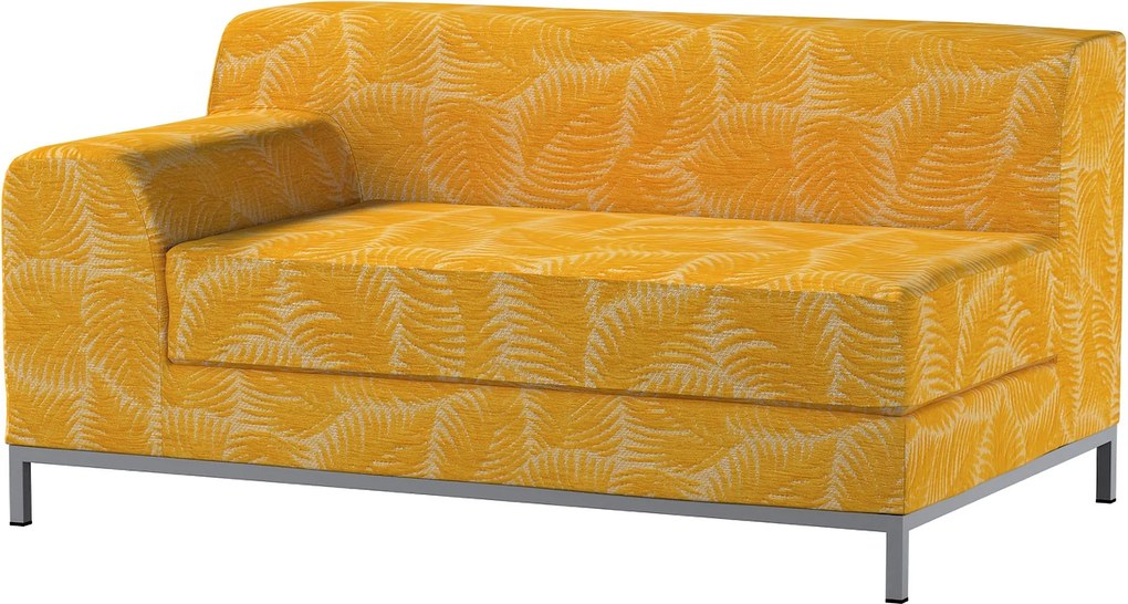 Potah na pohovku IKEA , levé provedení Kramfors 2-místná barva žlutá látka pletený vzor, vzorované