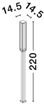 Venkovní lampa Solstice S