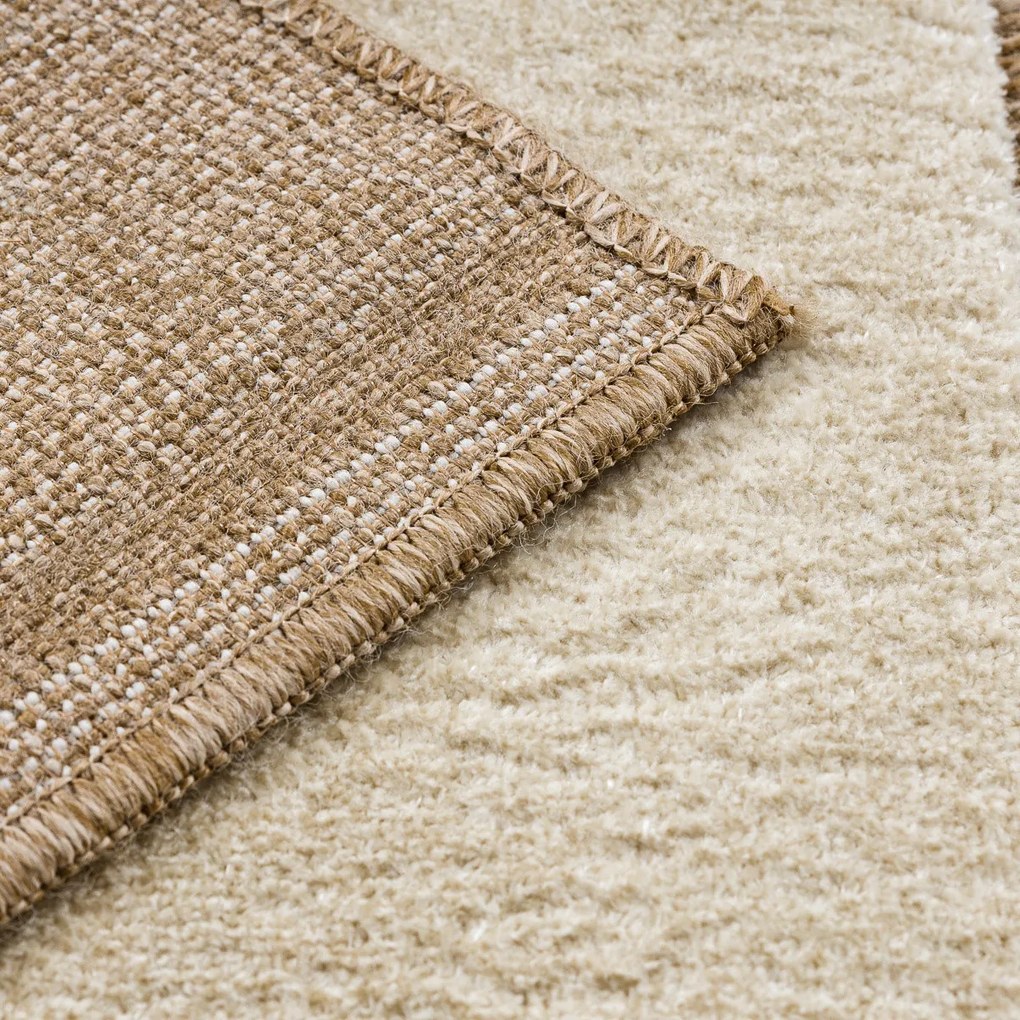 Dywany Łuszczów, Kusový koberec Spark 0698A beige/cream, 120x170, béžová, chodba / předsíň