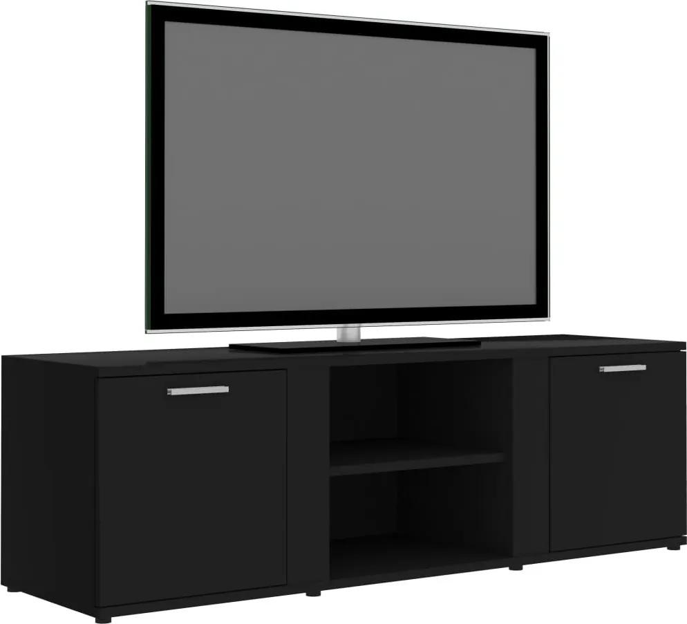 vidaXL TV stolek 120 x 34 x 37 cm dřevotříska [801162] Barva: bílá a dub sonoma