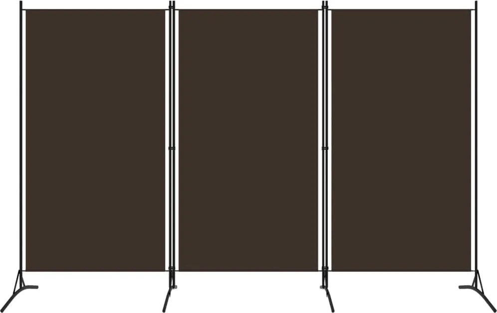 vidaXL 3dílný paraván 260 x 180 cm [320734] Barva: Hnědá