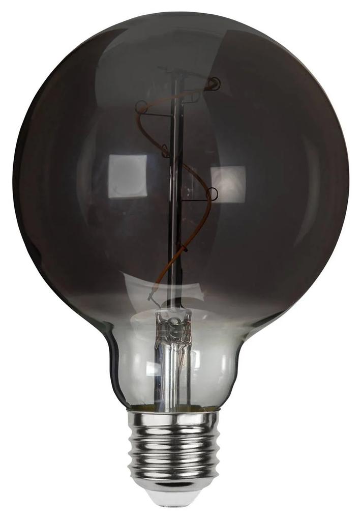 LED žárovka G95 optická E27 3W 1800K kouřové sklo