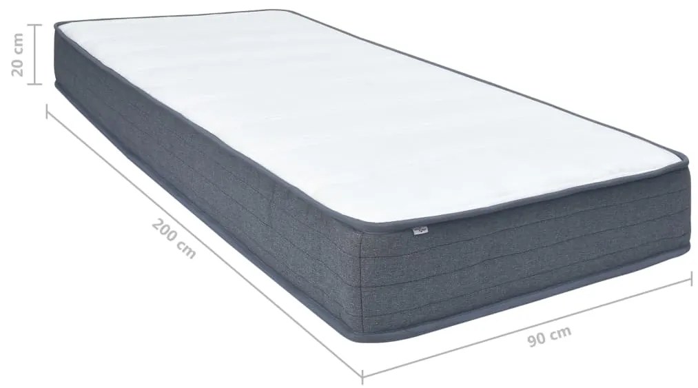 vidaXL Marketos Matrace na postel boxspring střední tvrdost 200 x 90 x 20 cm