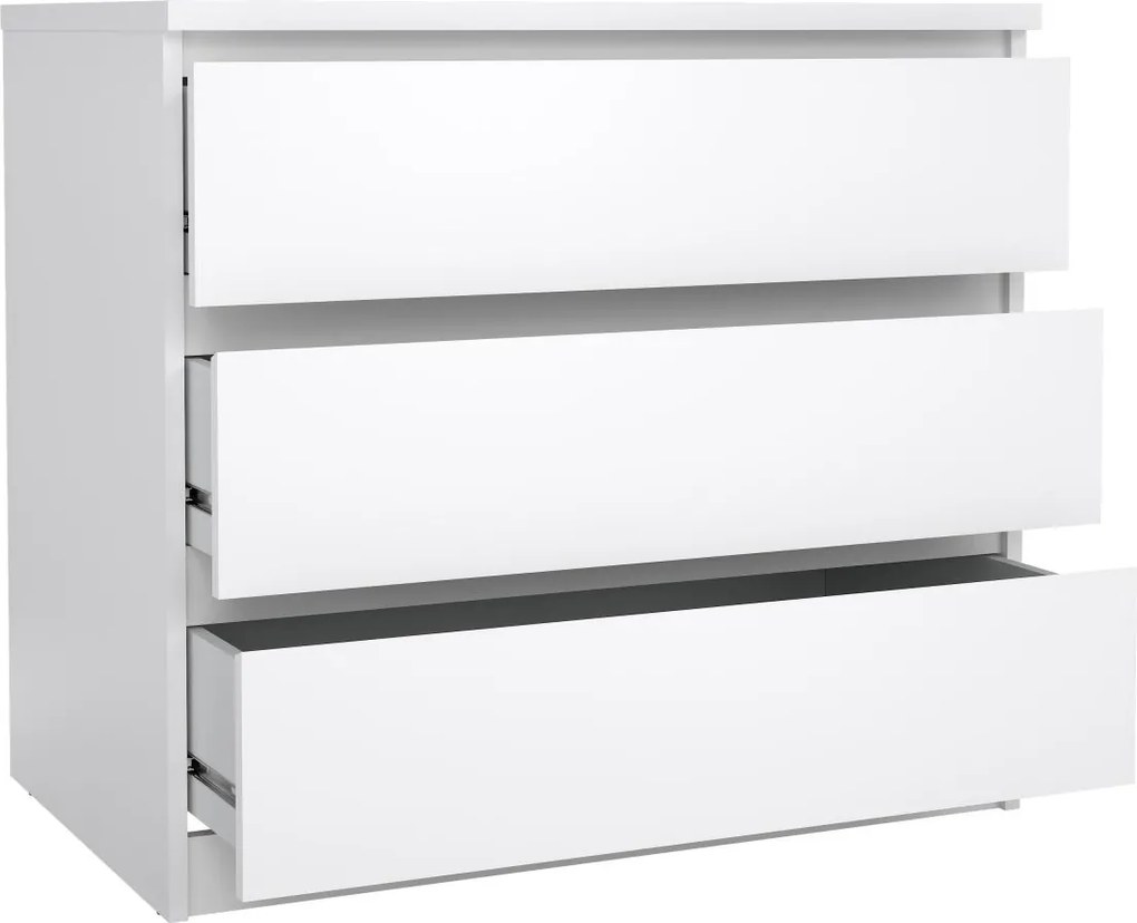 FALCO Komoda Simplicity 235 bílý lesk