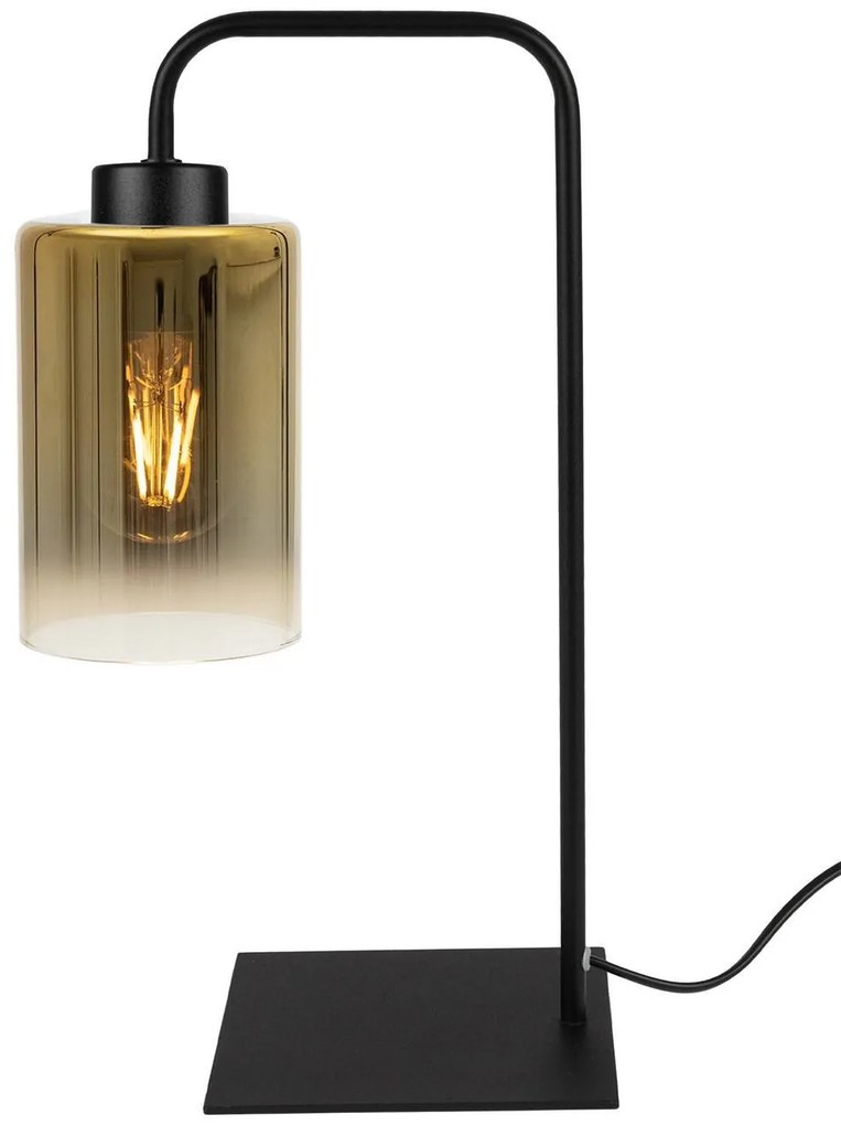 Stolní lampa Hella, 1x skleněné stínítko (výběr ze 3 barev)