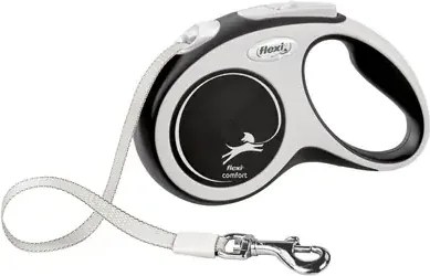 Flexi Comfort S pásek 5m černé / Vodítko