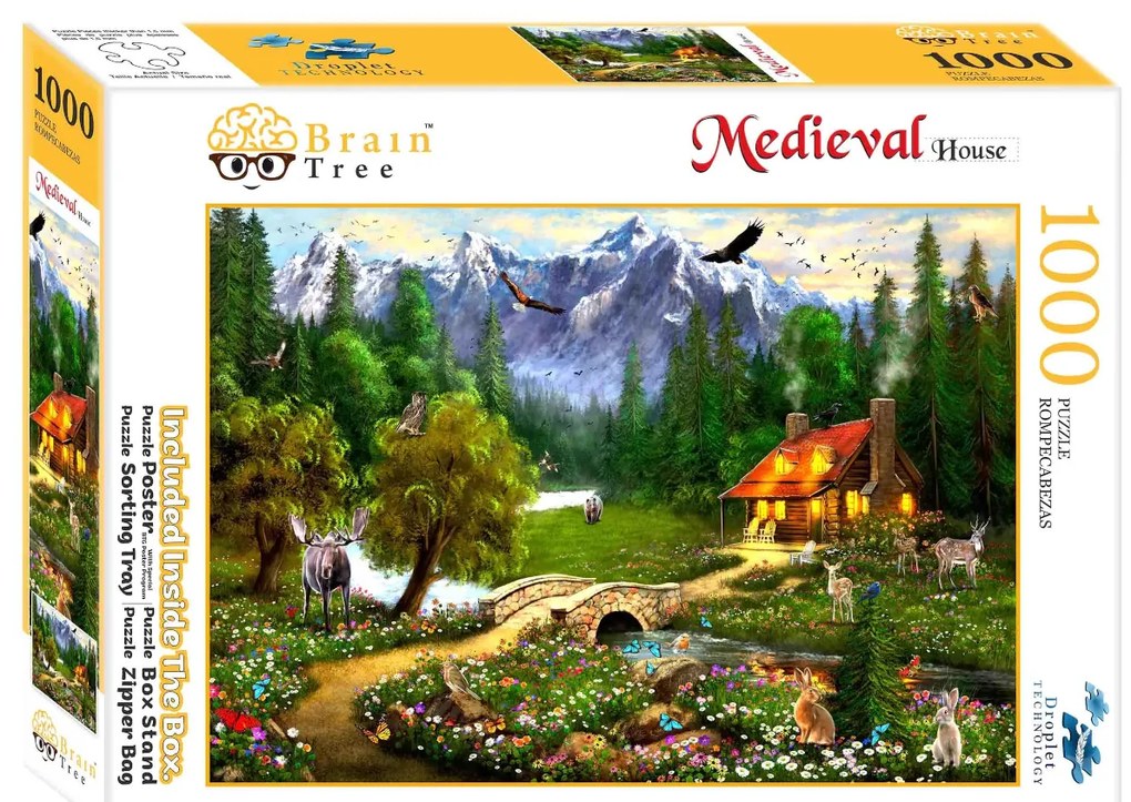 Brain Tree Puzzle Horský srub 1000 dílků