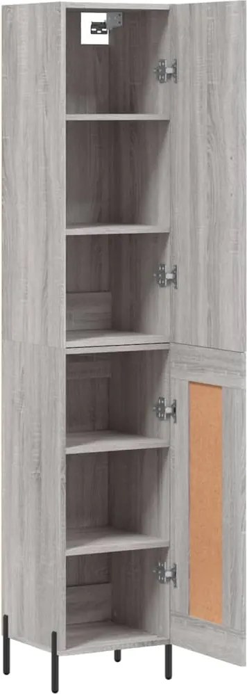 Skříň highboard šedá sonoma 34,5 x 34 x 180 cm kompozitní dřevo 3199119