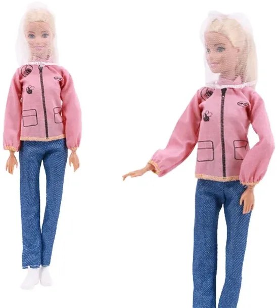 Šatičky pro panenku Barbie - kalhoty + triko (30 cm) Barva: L137