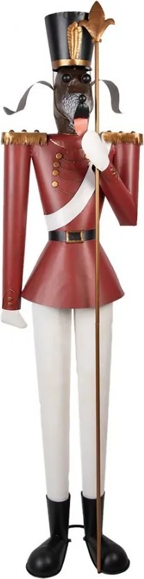 Veliká kovová socha pes Louskáček Nutcracker - 50*41*189 cm