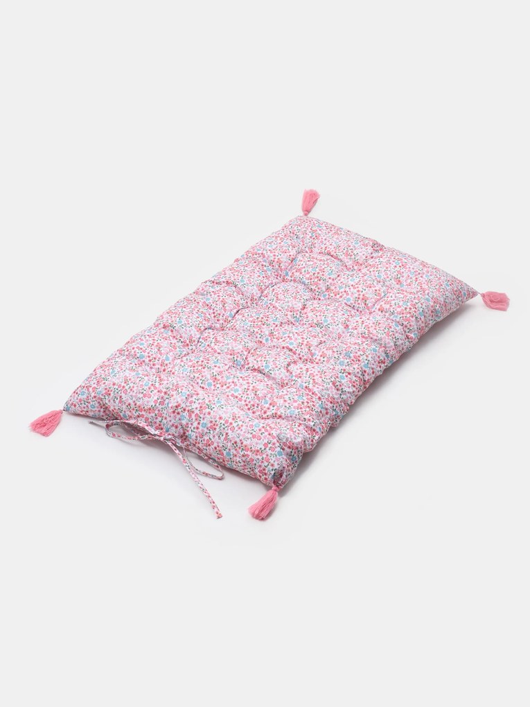 Sinsay - Quilted decorative pillow with floral pattern - vícebarevná