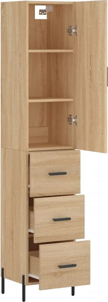 Skříň highboard dub sonoma 34,5 x 34 x 180 cm kompozitní dřevo 3198860