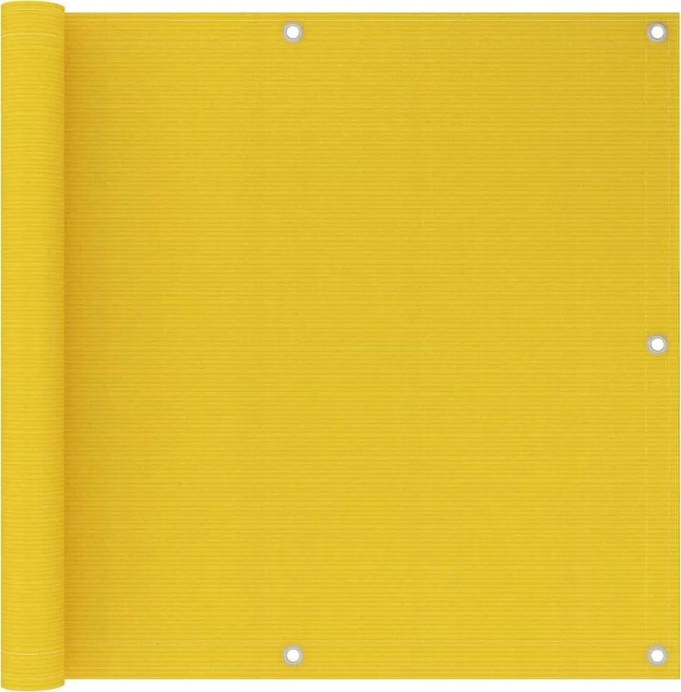 vidaXL Balkonová zástěna 90 x 300 cm HDPE [310840] Barva: Žlutá