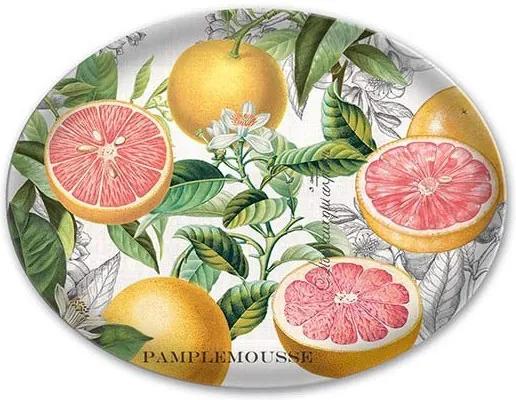 Michel Design Works Skleněná oválná mýdlenka - Růžový grapefruit
