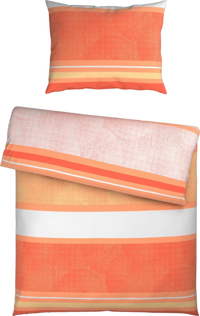 XXXLutz POVLEČENÍ satén terracotta 140/200 cm Esposa - Povlečení - 007545015303
