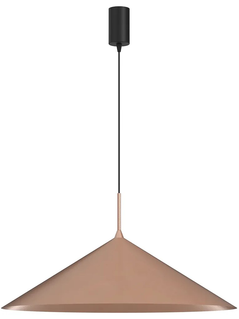 Závěsné svítidlo Capital, 1x měděné kovové stínítko, (fi 60cm), b