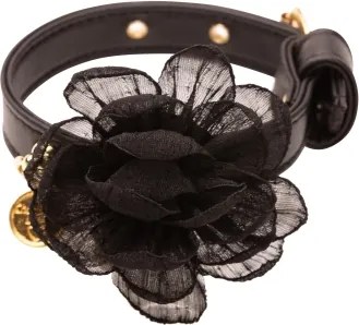 Charlotte's dress Obojek pro psy Romantic in flower black Barva: Černá