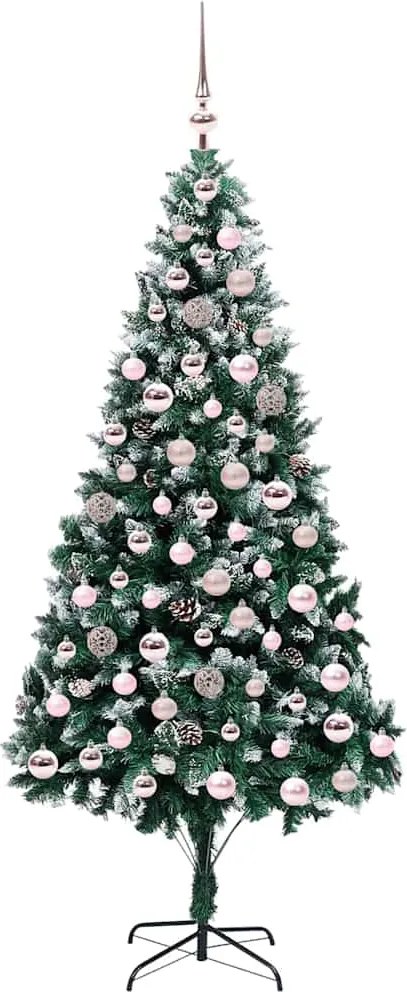 Umělý vánoční stromeček Zelená 210 cm PVC, ocel a plast 3396275