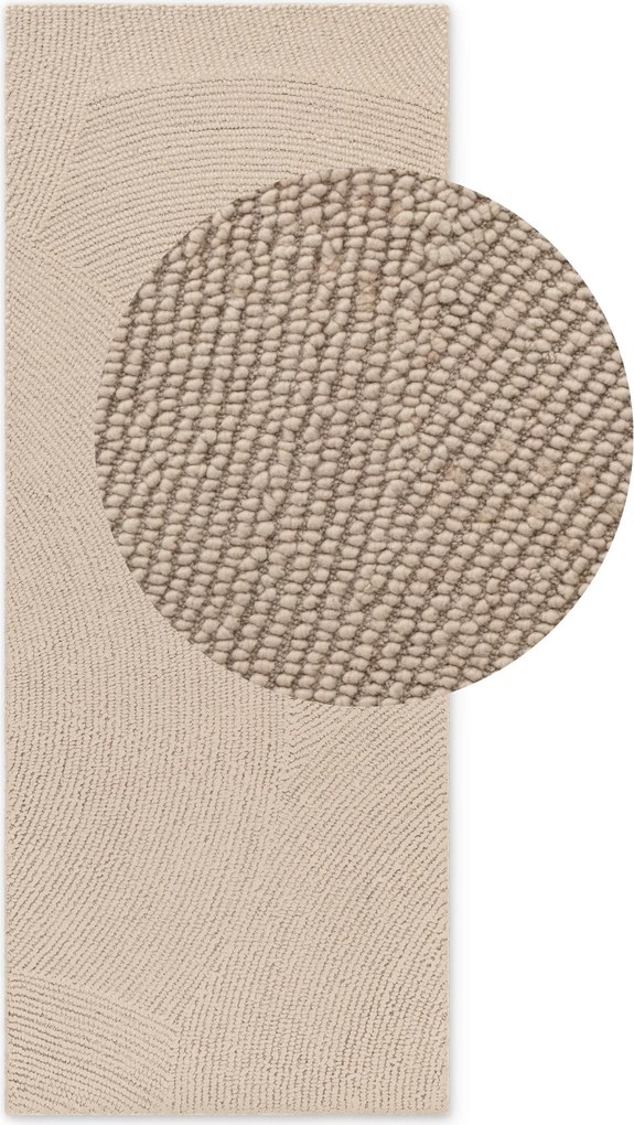 Hanse Home, Běhoun Calmio 106221 Beige, 80x200, béžová, ložnice