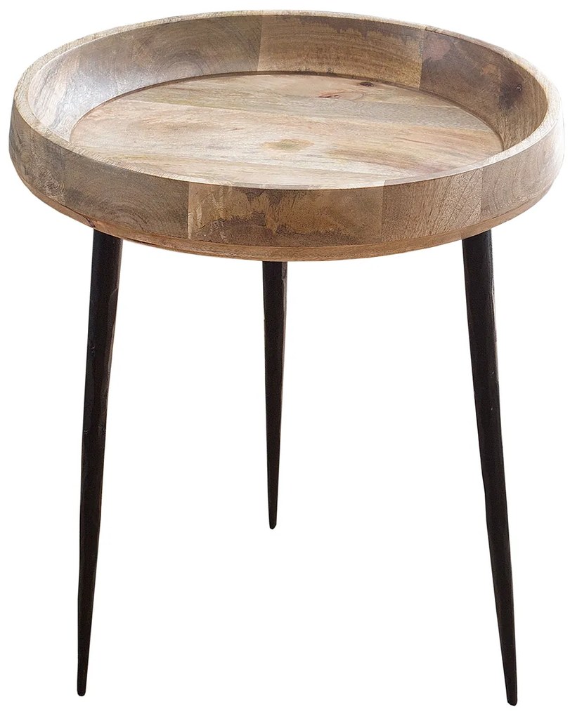 Noble Home Odkládací stolek Suber, 52 cm, mangové dřevo