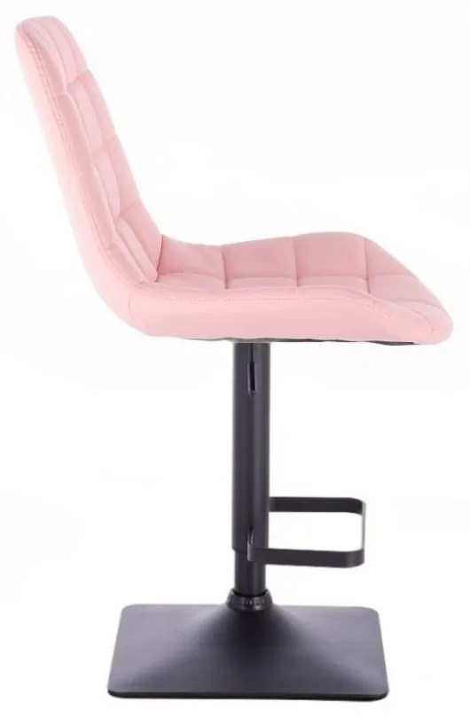 LuxuryForm Barová židle PARIS na černé podstavě - růžová