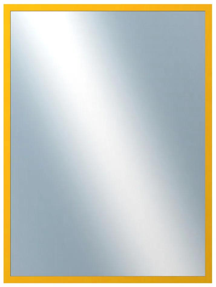DANTIK - Zarámované zrcadlo - rozměr s rámem cca 60x80 cm z lišty PERLA žlutá lesklá vysoká (2880)