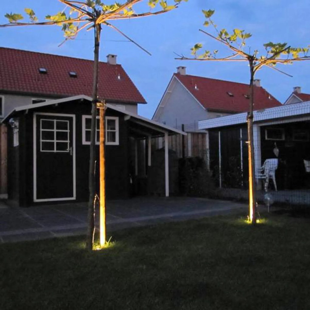 Sada 5 ocelových zemních bodových svítidel IP65 - Basic Square