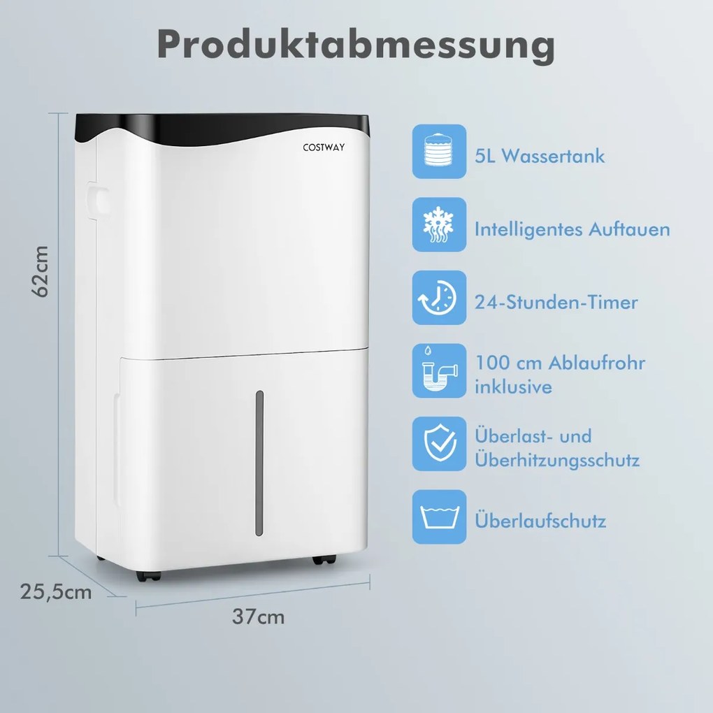 Costway Dehumidifier room dehumidifier mobile dehumidifier electric dehumidifier