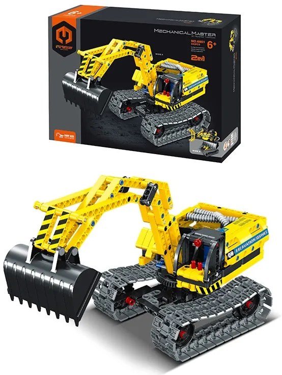 MECHANICAL MASTER - Stavebnice Pásový bagr 342 ks