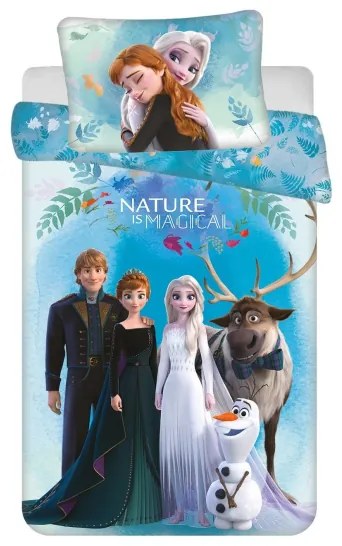 Jerry Fabrics Disney povlečení do postýlky Frozen Blue 03 baby 100x135, 40x60 cm
