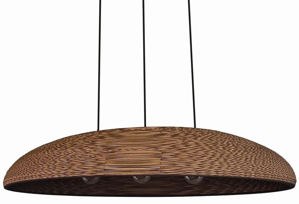 Kartonové světlo nad jídelní stůl TABLO S/100 cm/3x E27