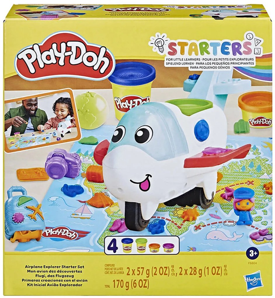 HASBRO PLAY-DOH Průzkumné letadlo kreativní set s modelínou a podložkou 14f88045