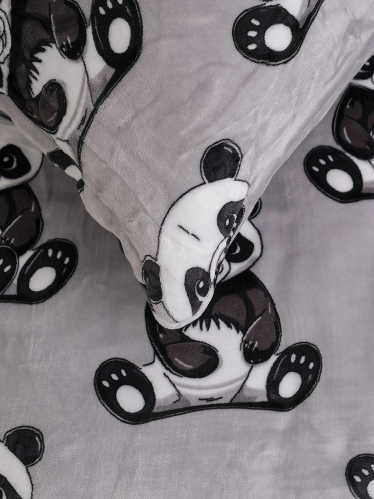 MK Lůžkoviny Povlak na polštář mikroplyš Exclusive 40 x 60 cm - Panda