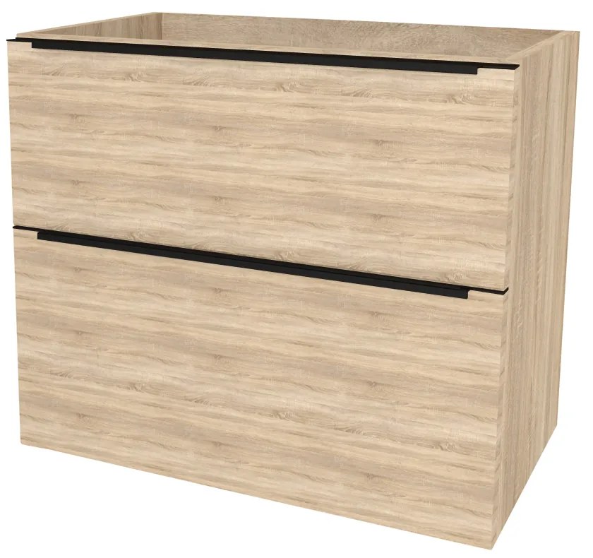 Mereo Mereo, Mailo, koupelnová skříňka 81 cm, černé madlo, Multidecor, CN591SBDBAR