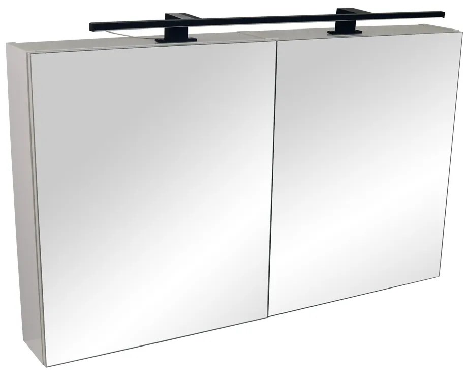 Comodo Zrcadlová skříňka Montana 100 ZS LED-B s osvětlením Any LED 80 B, černá