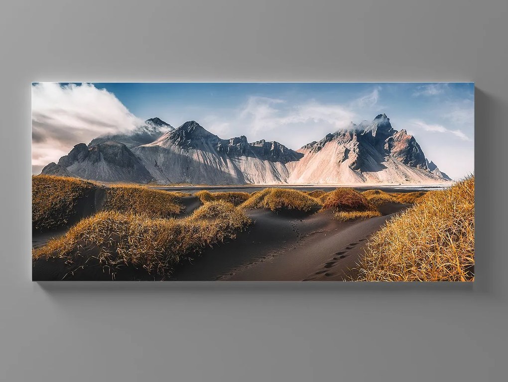 XXL obraz vestrahorn hory na islandu Rozměr: 250 x 125 cm