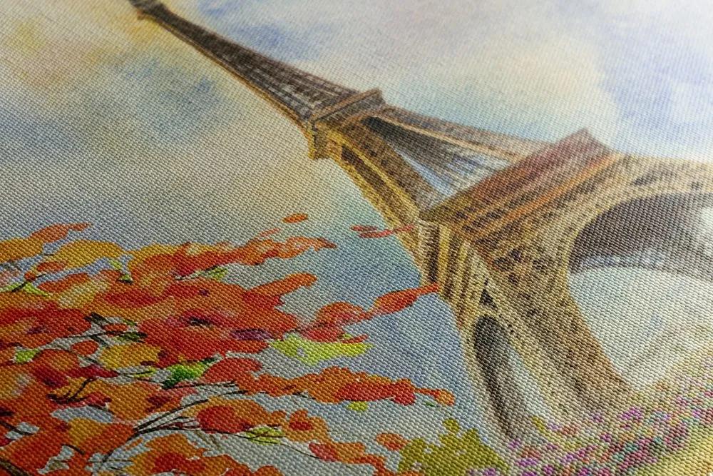 Obraz Eiffelova věž v pastelových barvách Varianta: 60x40