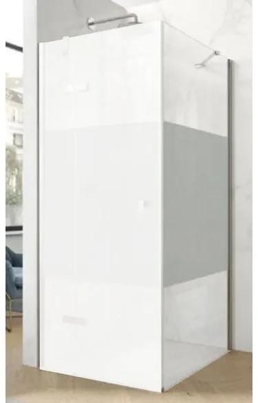 Hüppe Astra Boční stěna, 80 cm, stříbrný profil/sklo Privatima PX0202.069.375