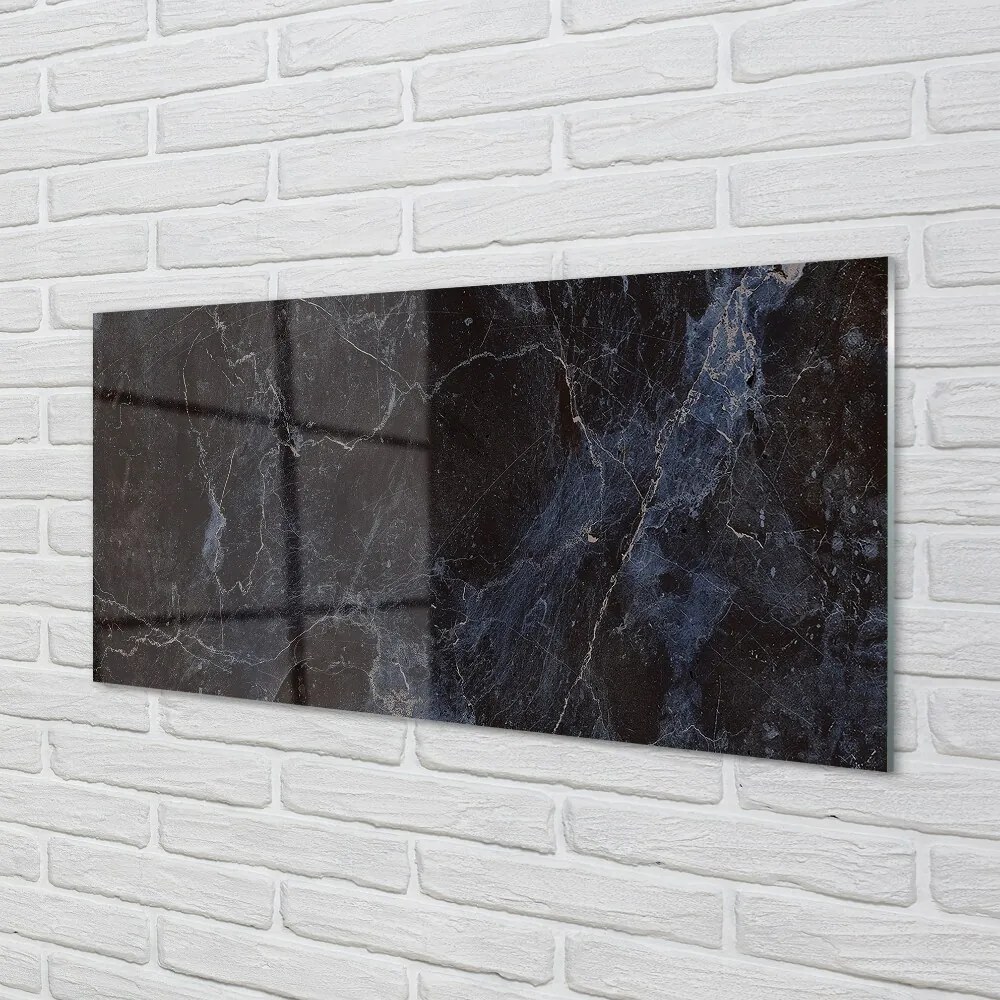 Obraz na skle Marble kamenná zeď 125x50 cm