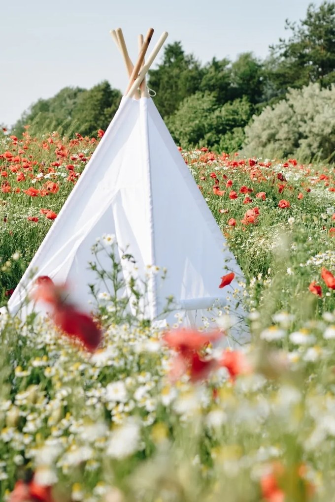 Vigvam design Venkovní Teepee Summer Vibes, Pure - PĚTIÚHELNÍKOVÉ BEZ DOPLŇKŮ